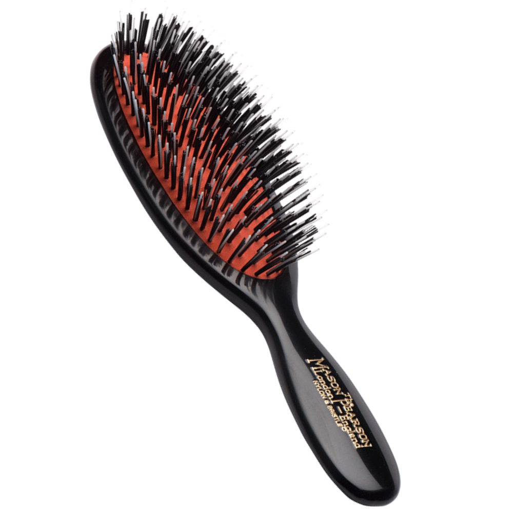 Mason Pearson Pocket Bristle & Nylon Hairbrush Dark Ruby BN4 – Justmylook