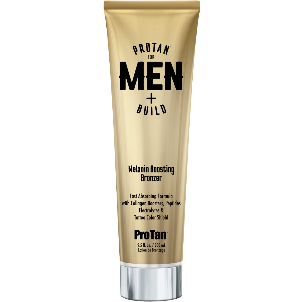 ProTan Men+Build Melanin Boosting Bronzing Tanning Accelerator Lotion ...