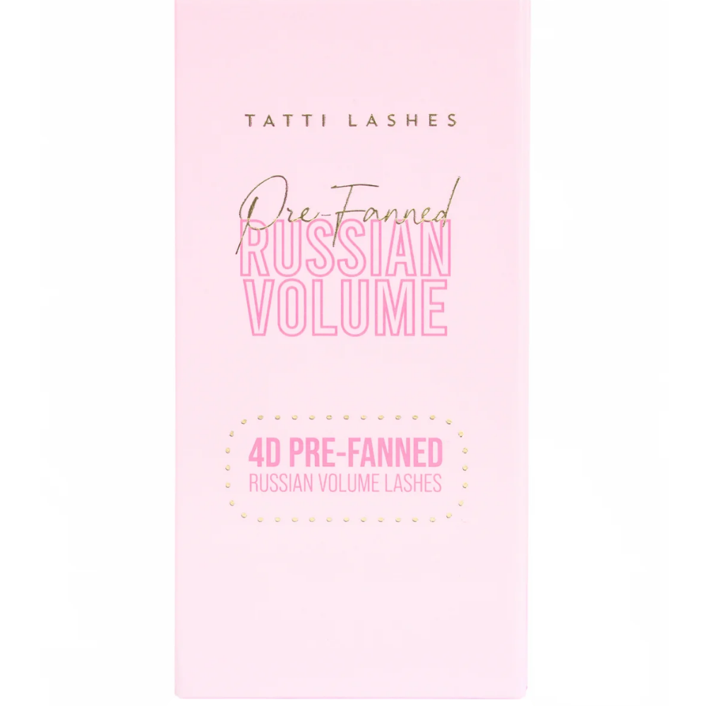 Tatti Lashes 11mm C Curl Pre-Fanned Russian Volume 4D Individual Lashe ...