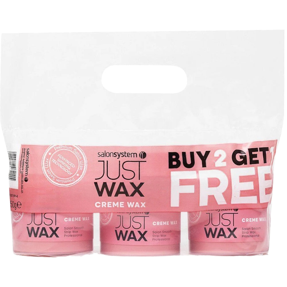 Salon System Just Wax Creme Wax Trio Pack 3 x 450g – Justmylook