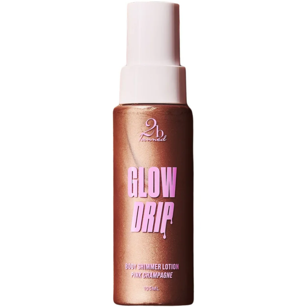 2BTanned Glow Drip Body Shimmer Lotion Pink Champagne 100ml – Justmylook