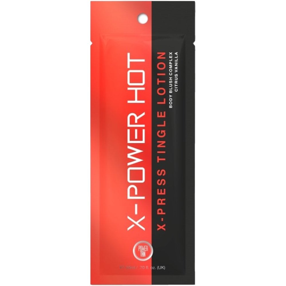 Power Tan X-Power Hot Express Tingle Lotion Tanning Accelerator Sachet ...
