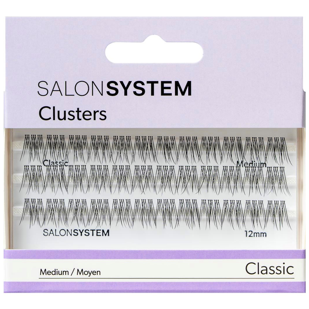 Salon System Individual Lashes Black Classic Medium – Justmylook