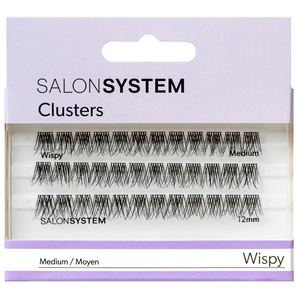 Salon System Individual Cluster Lashes Wispy Medium – Justmylook