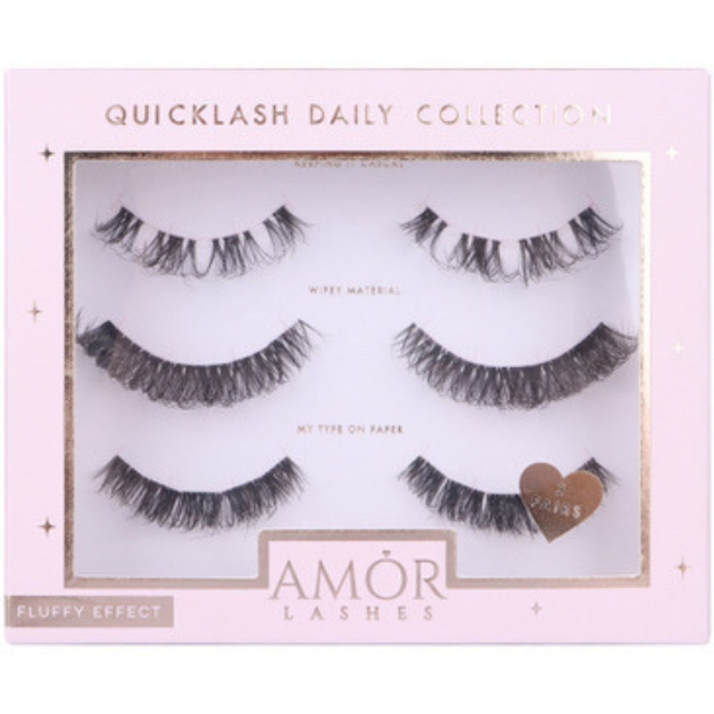 Amor Lashes QuickLash Pre-Mapped Individual Lash Clusters Multipack Th ...
