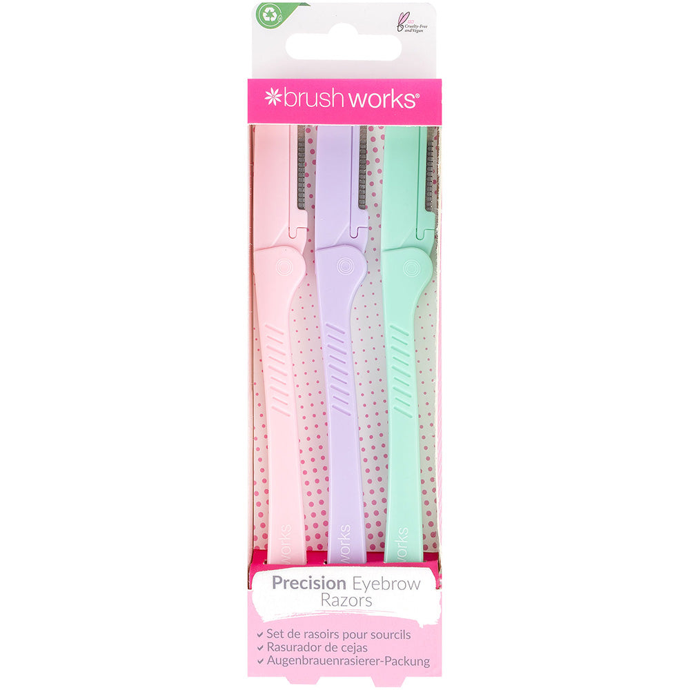 Brushworks Precision Brow Razor Mix Pack of 3 – Justmylook