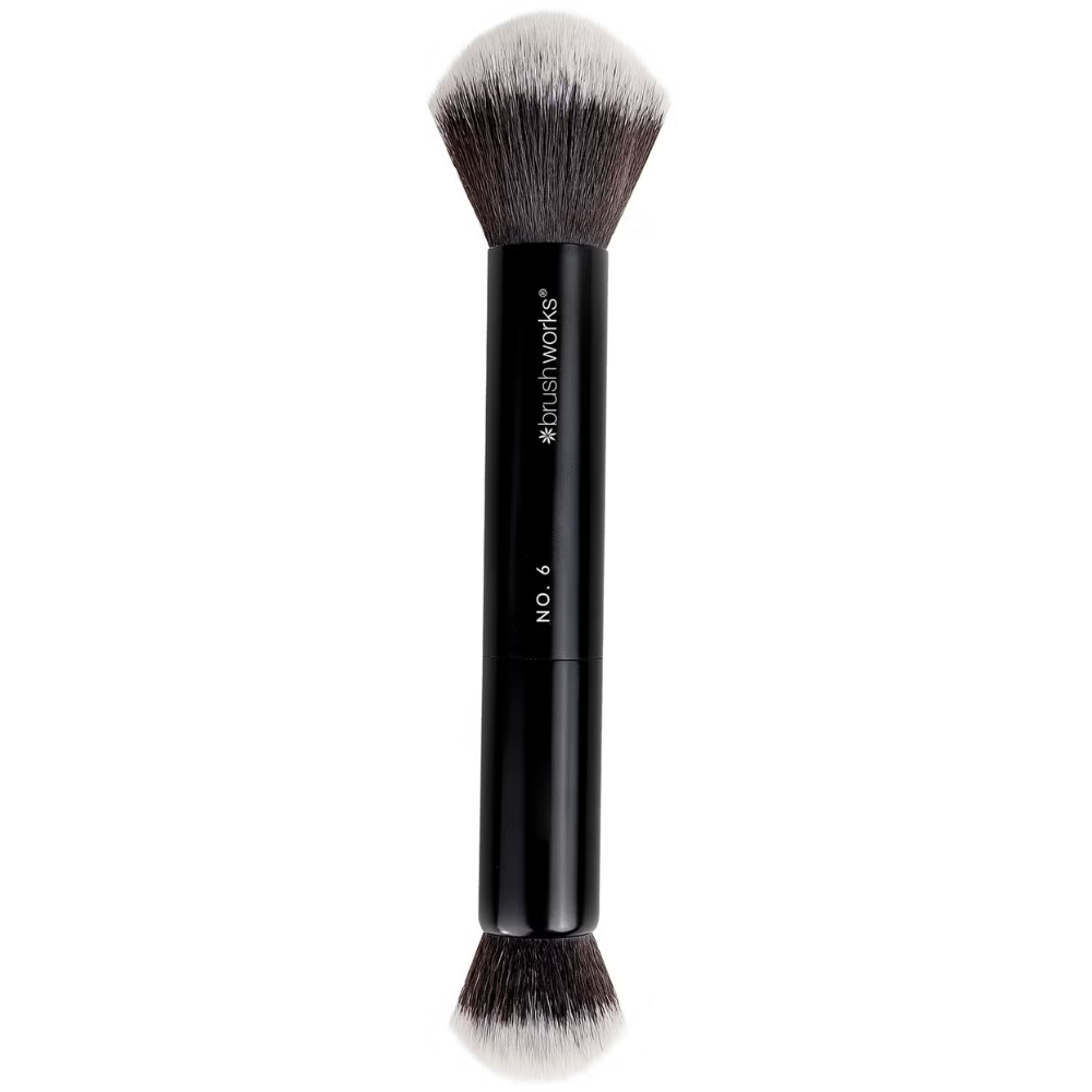 Brushworks No. 6 Double-Ended Powder & Buff Brush – Justmylook
