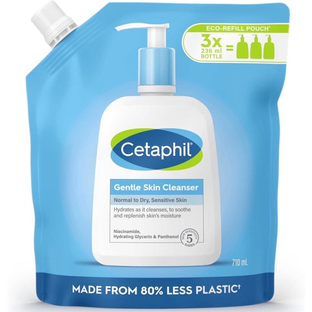 Cetaphil Gentle Skin Cleanser Wash Refill Pouch 710ml – Justmylook