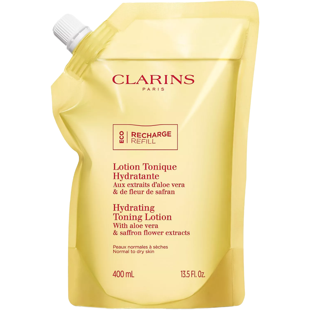 Clarins Hydrating Toning Lotion Refill Pouch 400ml – Justmylook