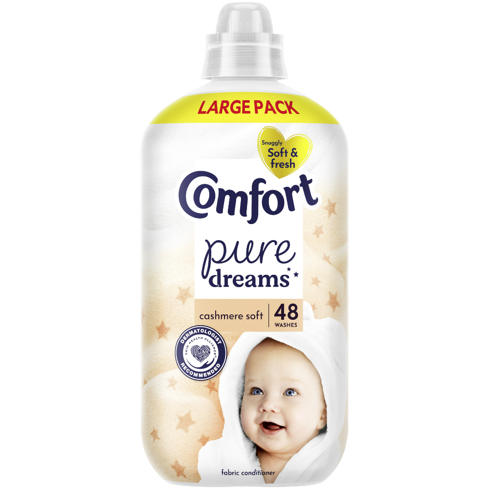 Comfort Pure Dreams Cashmere Soft Fabric Conditioner 48 Washes 1440ml ...