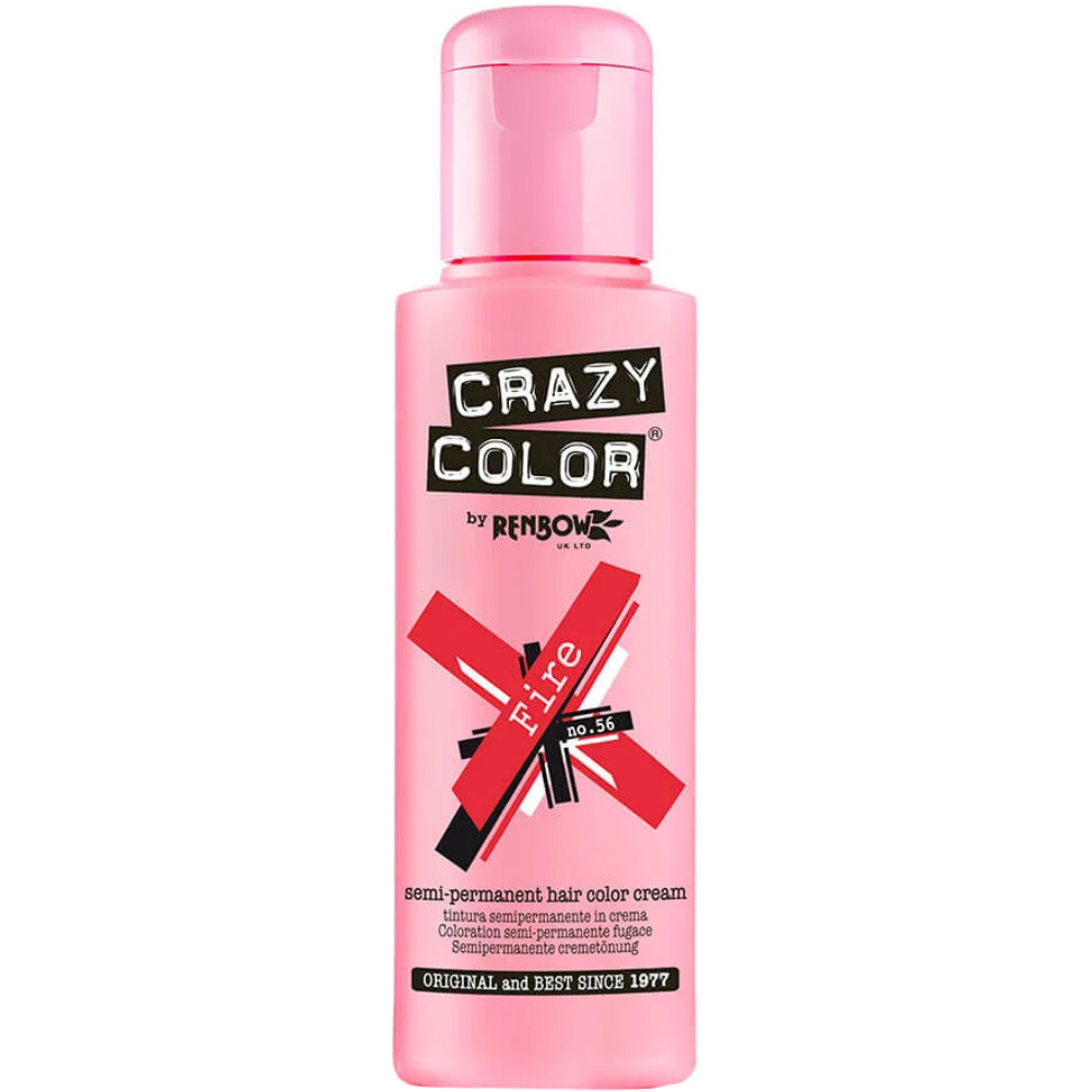 Crazy Colour Fire Red Hair Dye 100ml – Justmylook