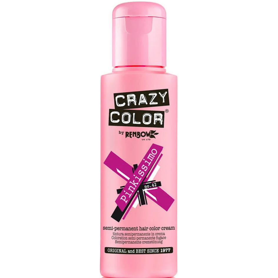 Crazy Colour Pinkissimo Hair Dye 100ml – Justmylook