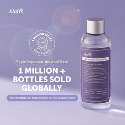 Dear, Klairs Supple Preparation Facial Toner Unscented 180ml – Justmylook