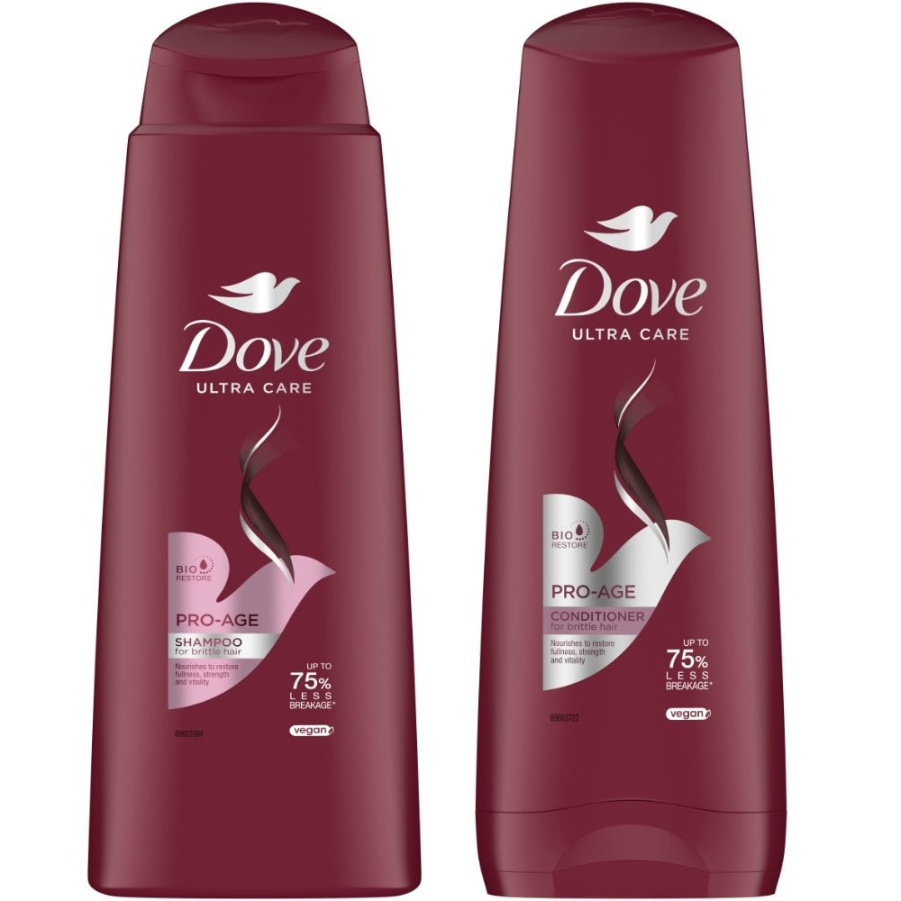 Dove Ultra Care Pro Age Shampoo 400ml & Conditioner 350ml Twin – Justmylook