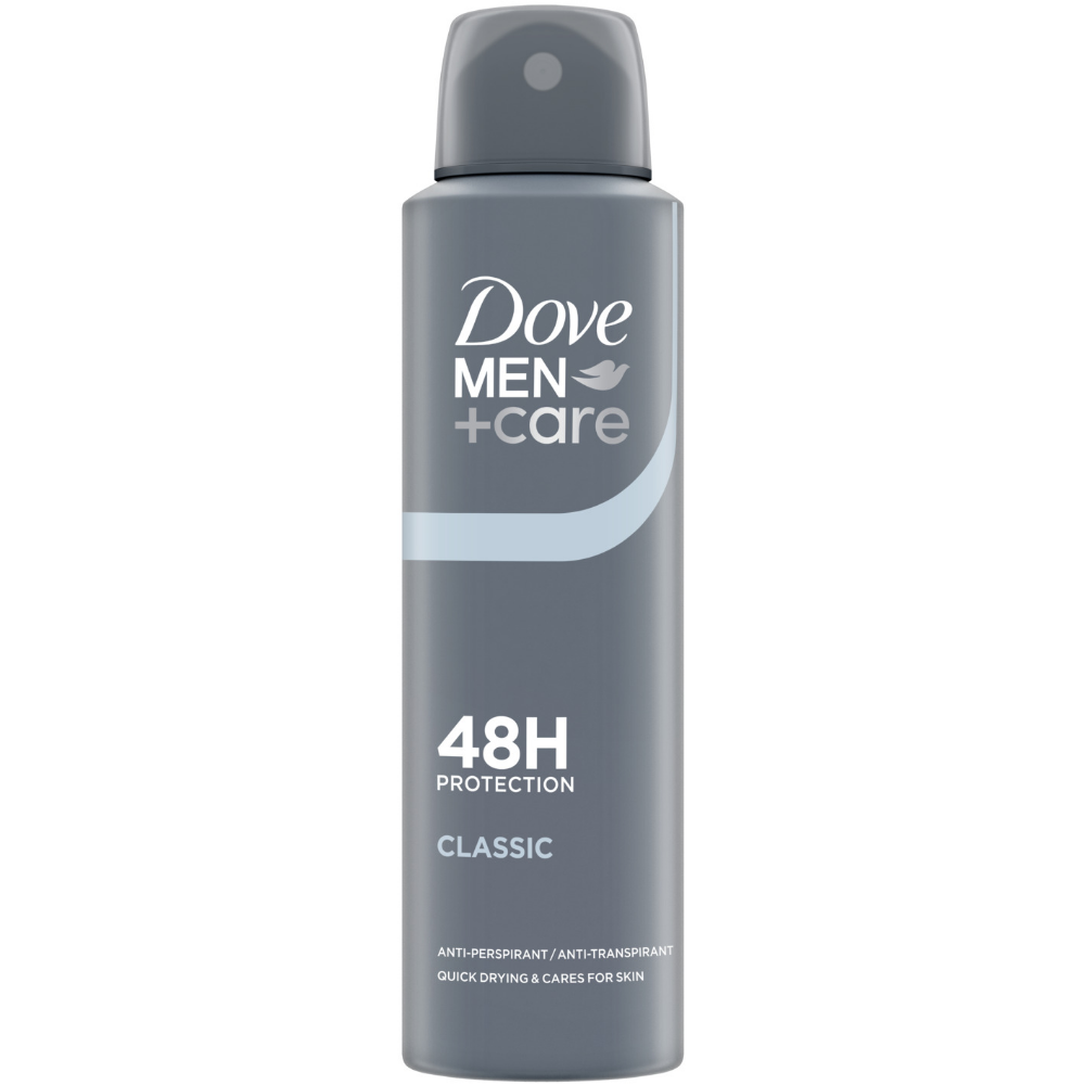 Dove Men+Care 48h Classic Anti-Perspirant Deodorant Spray 150ml ...