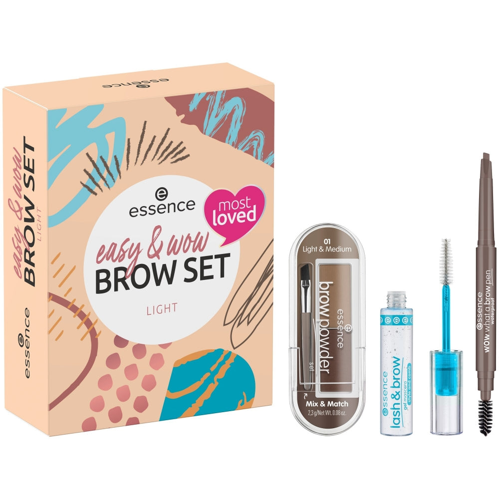 Essence Easy & Wow 3 Piece Brow Set Light – Justmylook