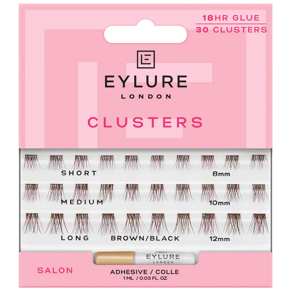 Eylure Salon Clusters Individual Lash Clusters Brown/Black x30 – Justmylook
