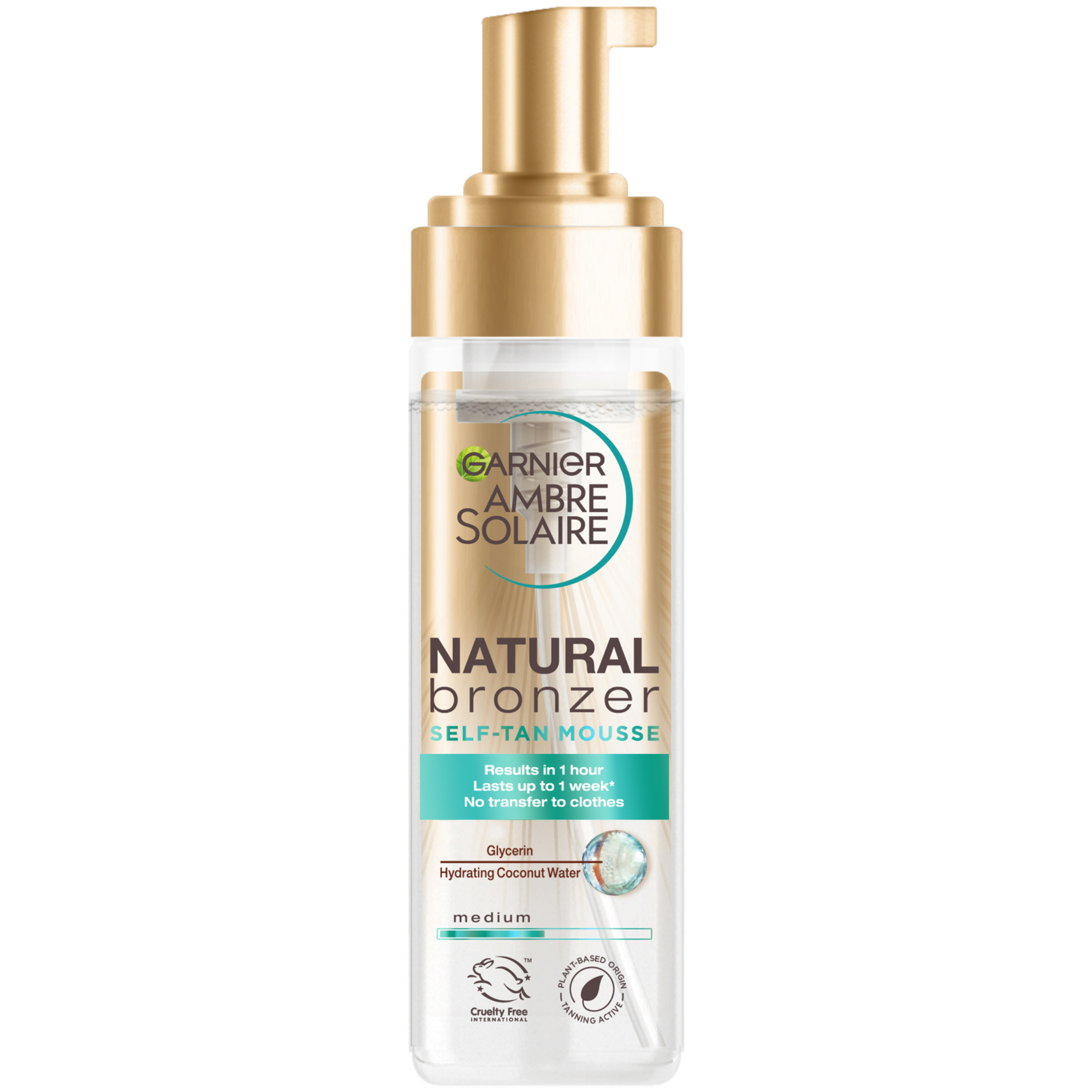 Garnier Ambre Solaire Natural Bronzer Self Tan Mousse Medium 200ml ...