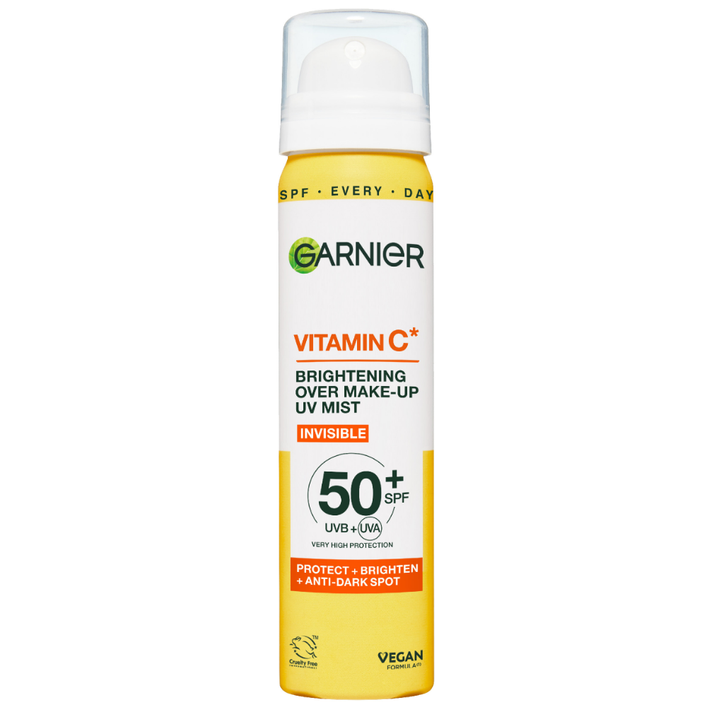 Garnier Skin Active Vitamin C* Brightening Over Makeup UV Mist SPF50 ...