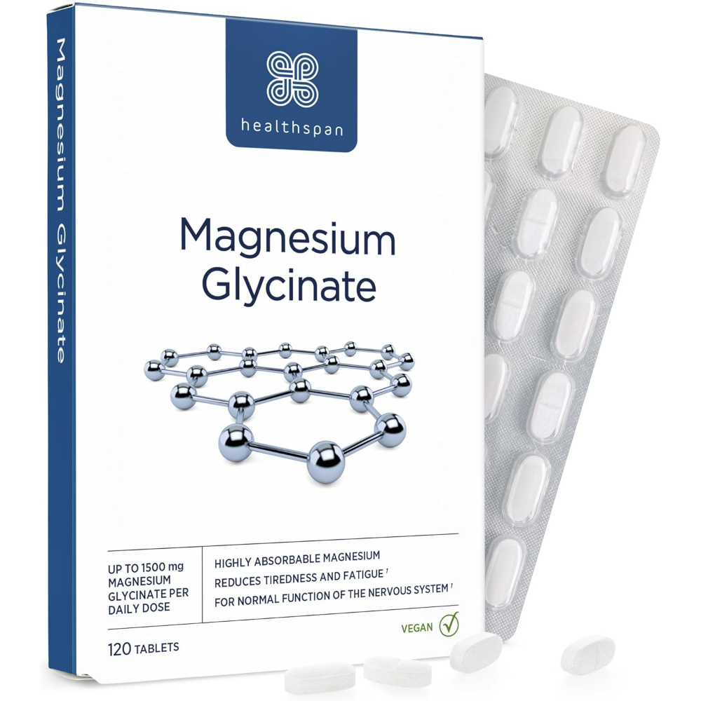 Healthspan Magnesium Glycinate 1500mg 120 Tablets – Justmylook