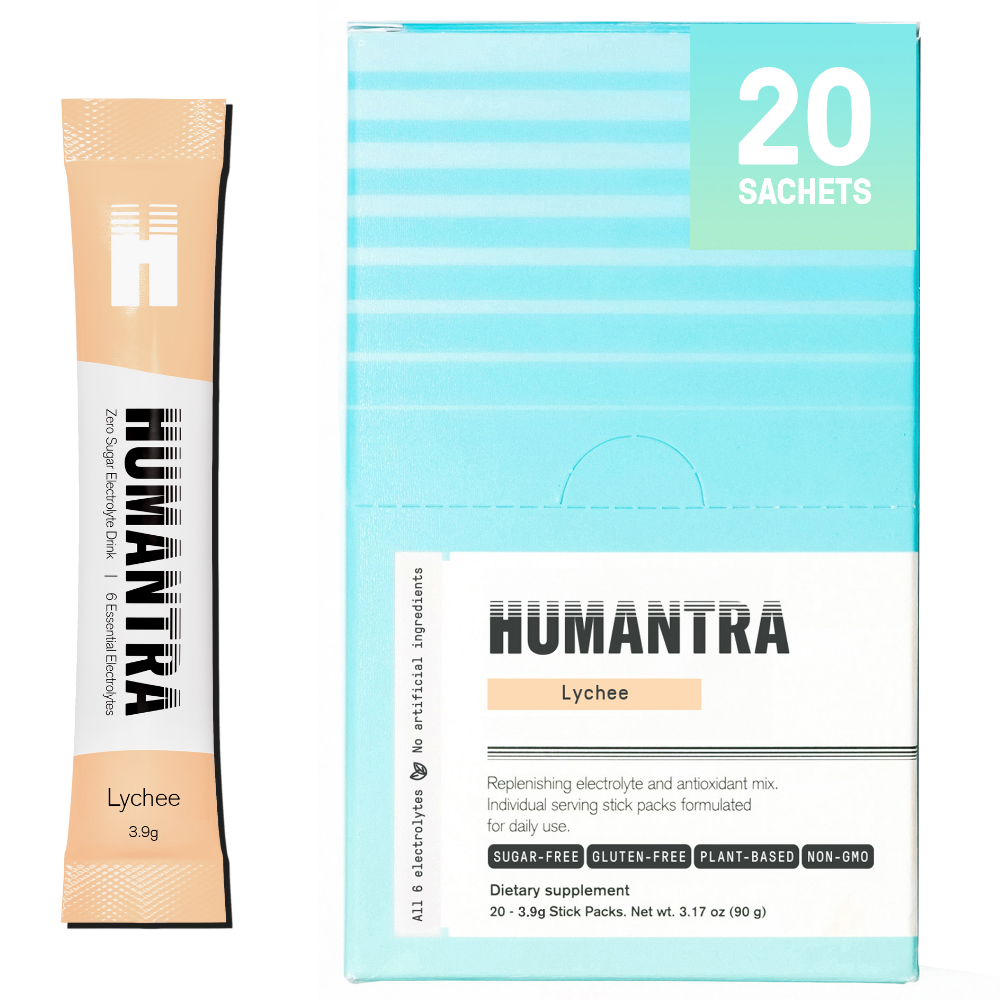 Humantra Lychee Electrolyte Powder Hydrating Supplement x20 – Justmylook
