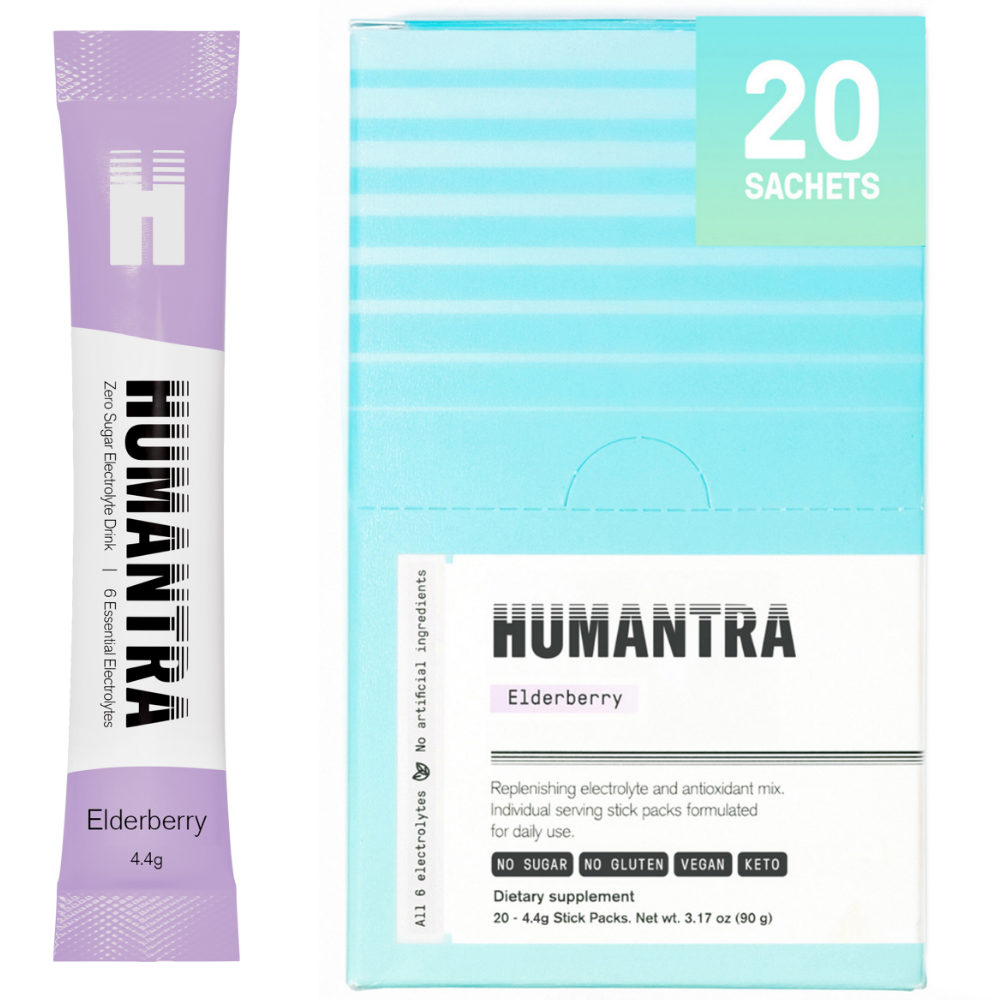 Humantra Elderberry Electrolyte Powder Hydrating Supplement x20 ...