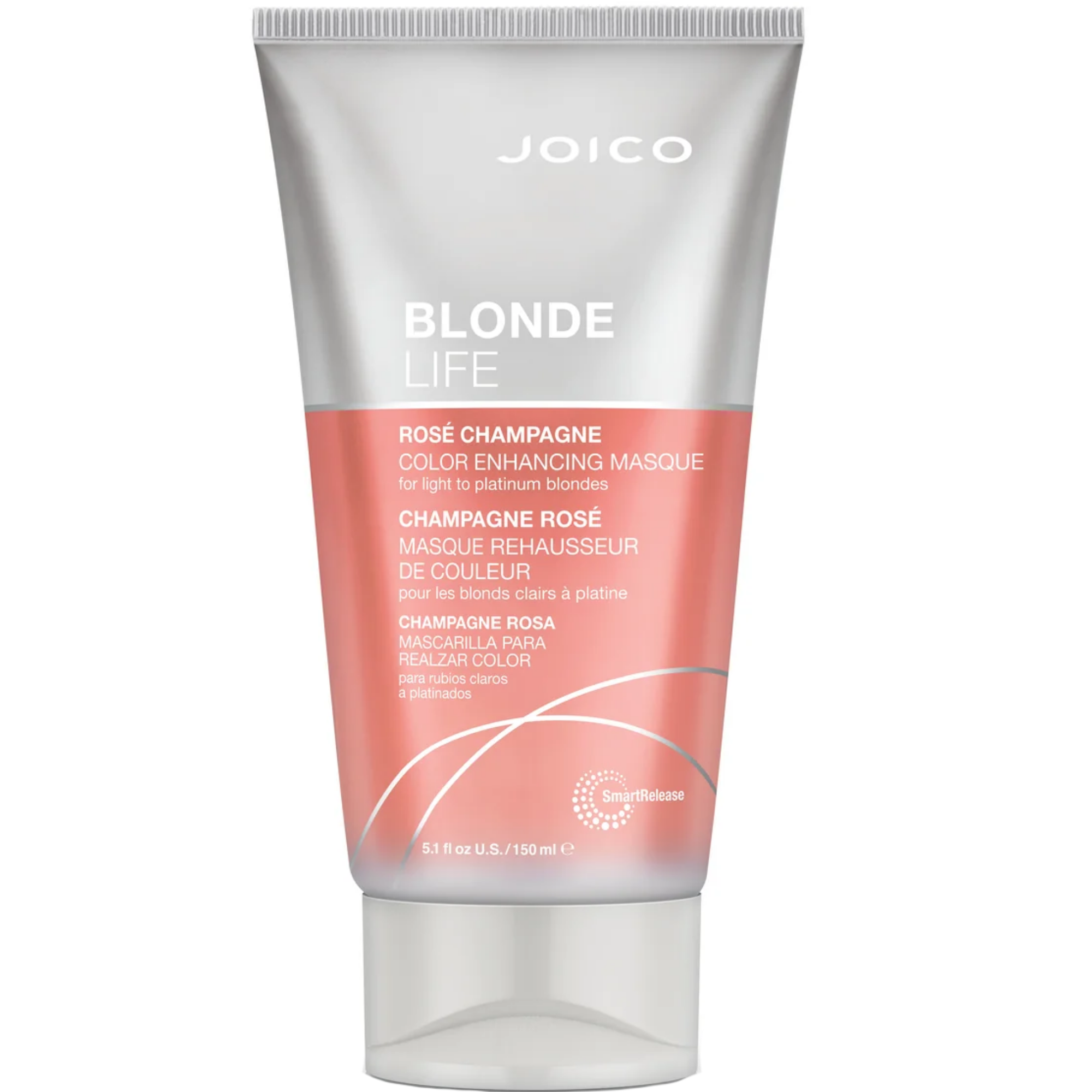 Joico Blonde Life Colour Enhancing Rose Champagne Hair Mask 150ml ...