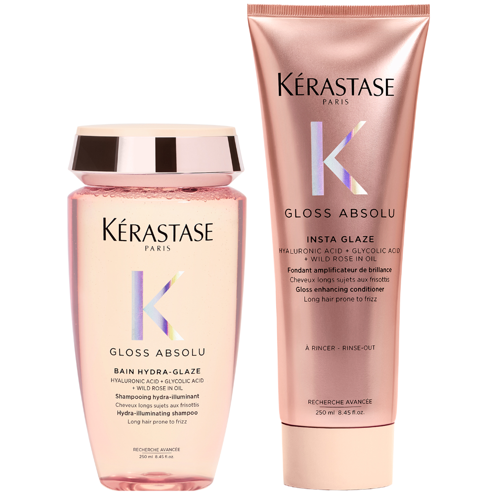 Kérastase Gloss Absolu Bain Hydra-Glaze Hydra-Illuminating Shampoo & F ...