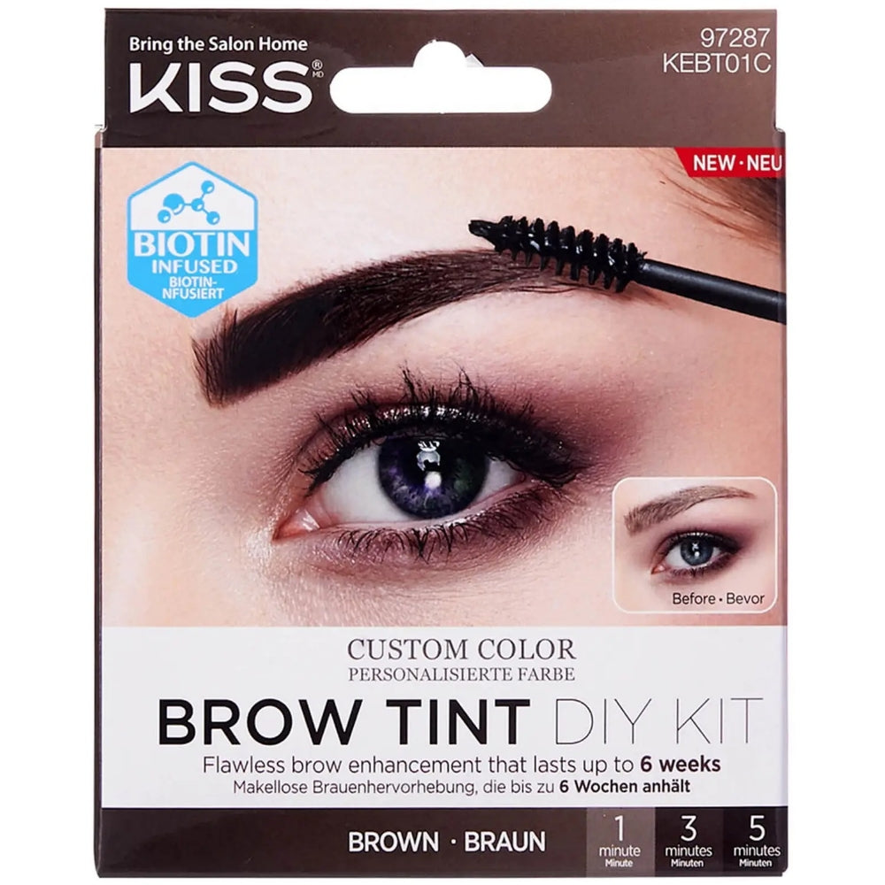 Kiss Biotin-Infused Custom Colour Brow Tint DIY Kit Brown – Justmylook
