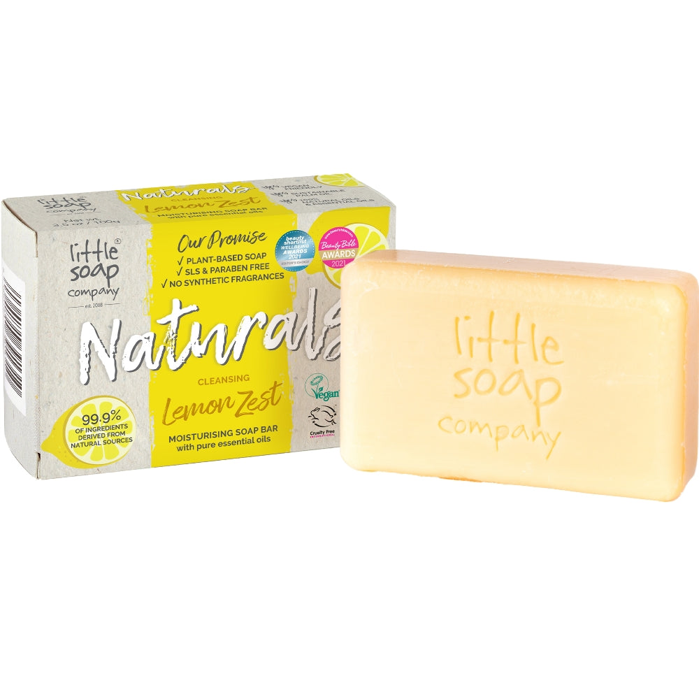 Little Soap Company Naturals Moisturising Soap Bar Lemon Zest 100g ...
