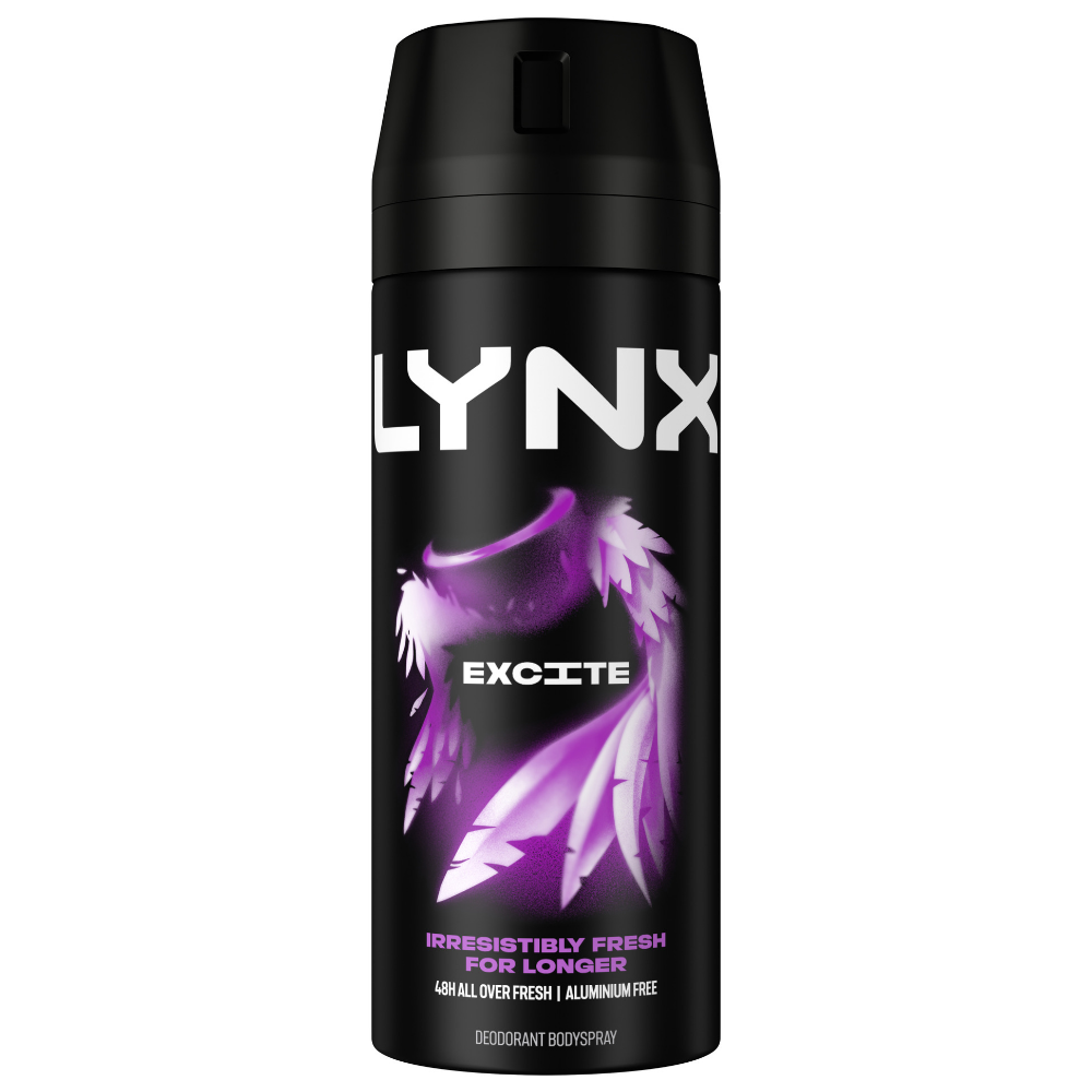 Lynx Excite 48h Crisp Coconut & Black Pepper Deodorant Body Spray 150ml ...