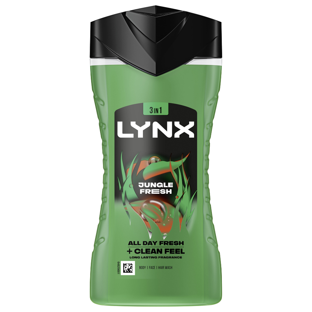 Lynx XXL 3 In 1 Jungle Fresh Shower Gel 500ml – Justmylook