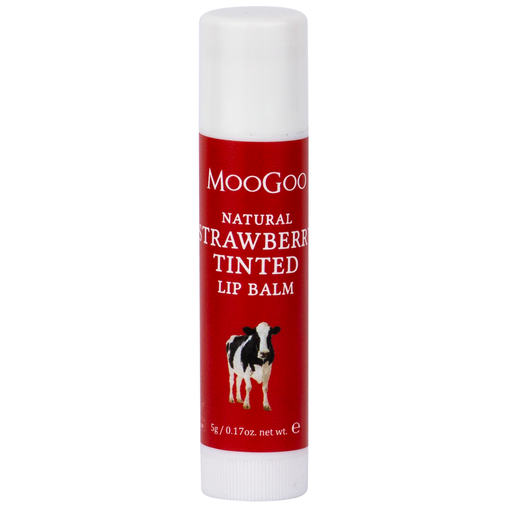 MooGoo Natural Lip Balm Strawberry Tinted 5g – Justmylook