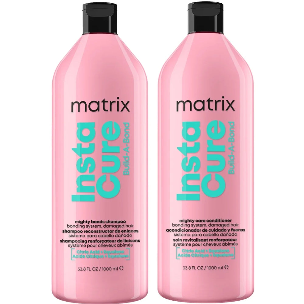 Matrix Instacure Build-A-Bond Mighty Bonds Shampoo & Conditioner Twin ...