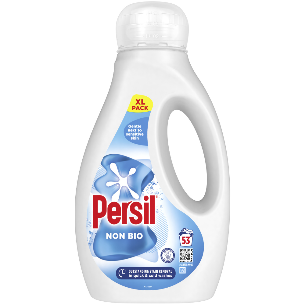 Persil Non-Bio Liquid Laundry Washing Detergent 53 Washes 1431ml ...