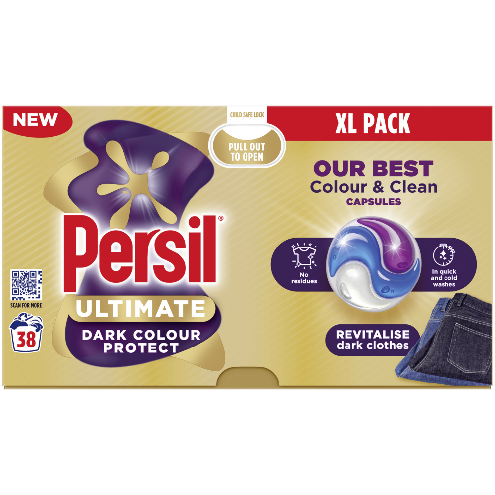 Persil Ultimate Dark Colour Protect Laundry Washing Detergent Capsules ...