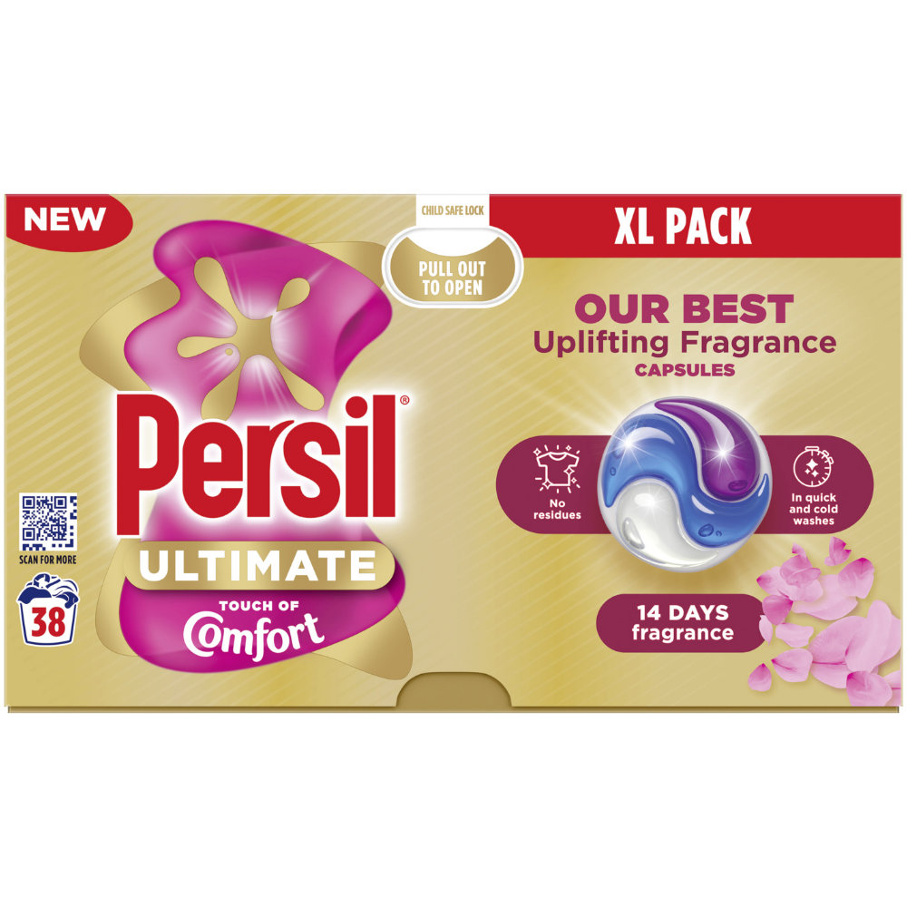 Persil Ultimate Touch Of Comfort Bio Laundry Washing Detergent Capsule ...