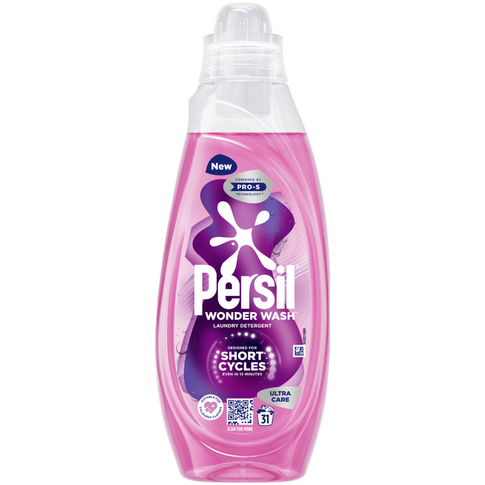 Persil Wonder Wash Ultra Care Bio Liquid Laundry Washing Detergent 31 ...