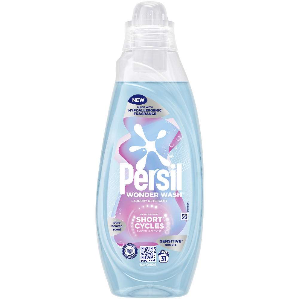 Persil Wonder Wash Pure Heaven Scent Sensitive Non-Bio Liquid Laundry ...