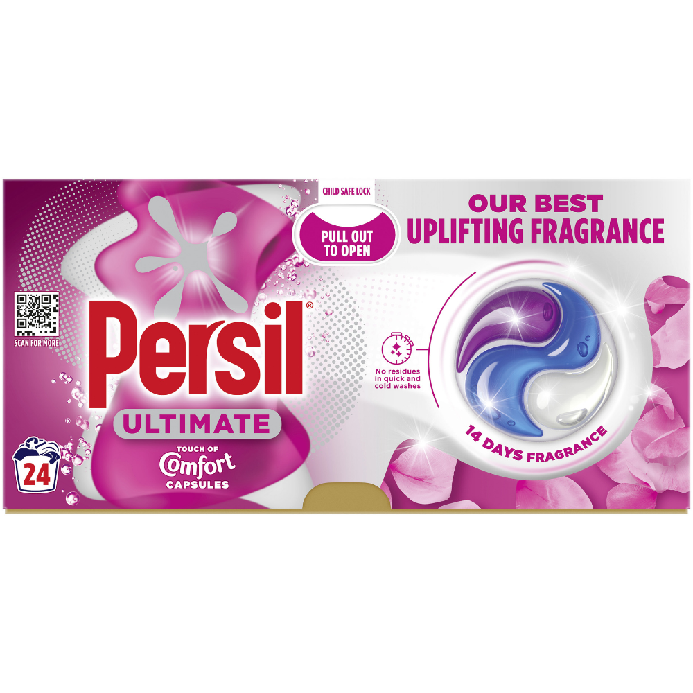 Persil Ultimate Touch Of Comfort Bio Laundry Washing Detergent Capsule ...