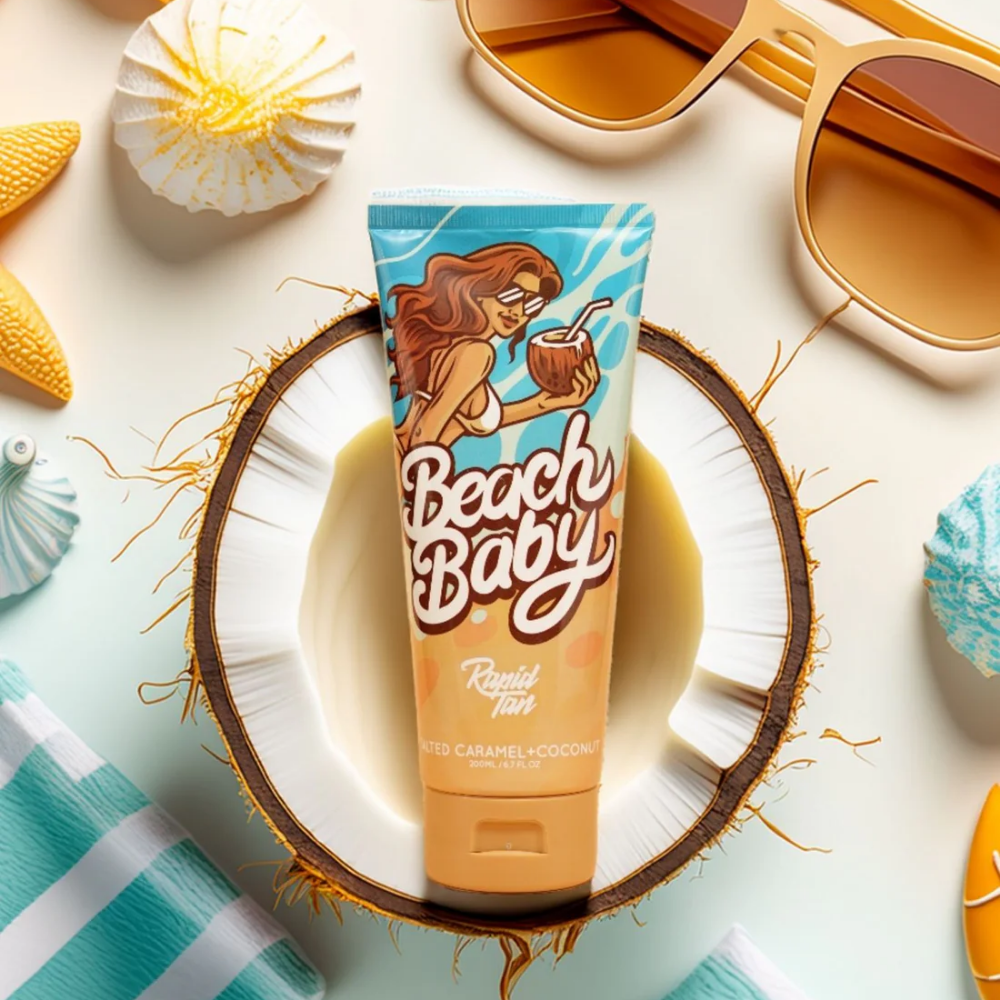 Rapid Tan Beach Baby Salted Caramel & Coconut Tanning Accelerator Loti ...