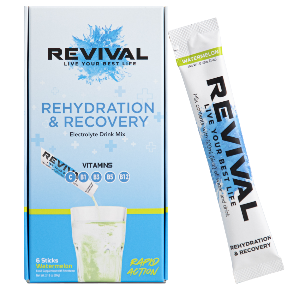 Revival Watermelon Rehydration & Recovery Electrolyte Drink Mix x6 ...