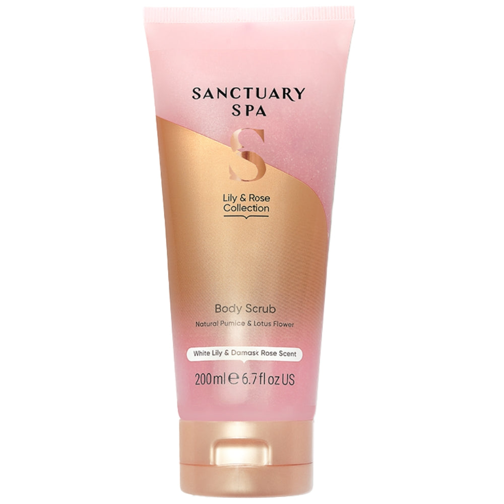 Sanctuary Spa White Lily & Damask Rose Body Scrub 200ml – Justmylook