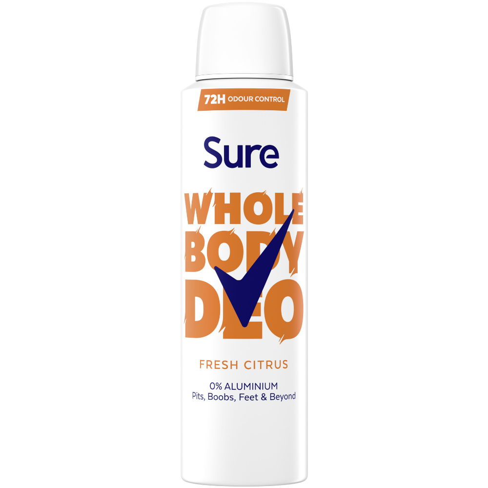 Sure Whole Body Deo 72h Fresh Citrus Deodorant Body Spray 150ml ...