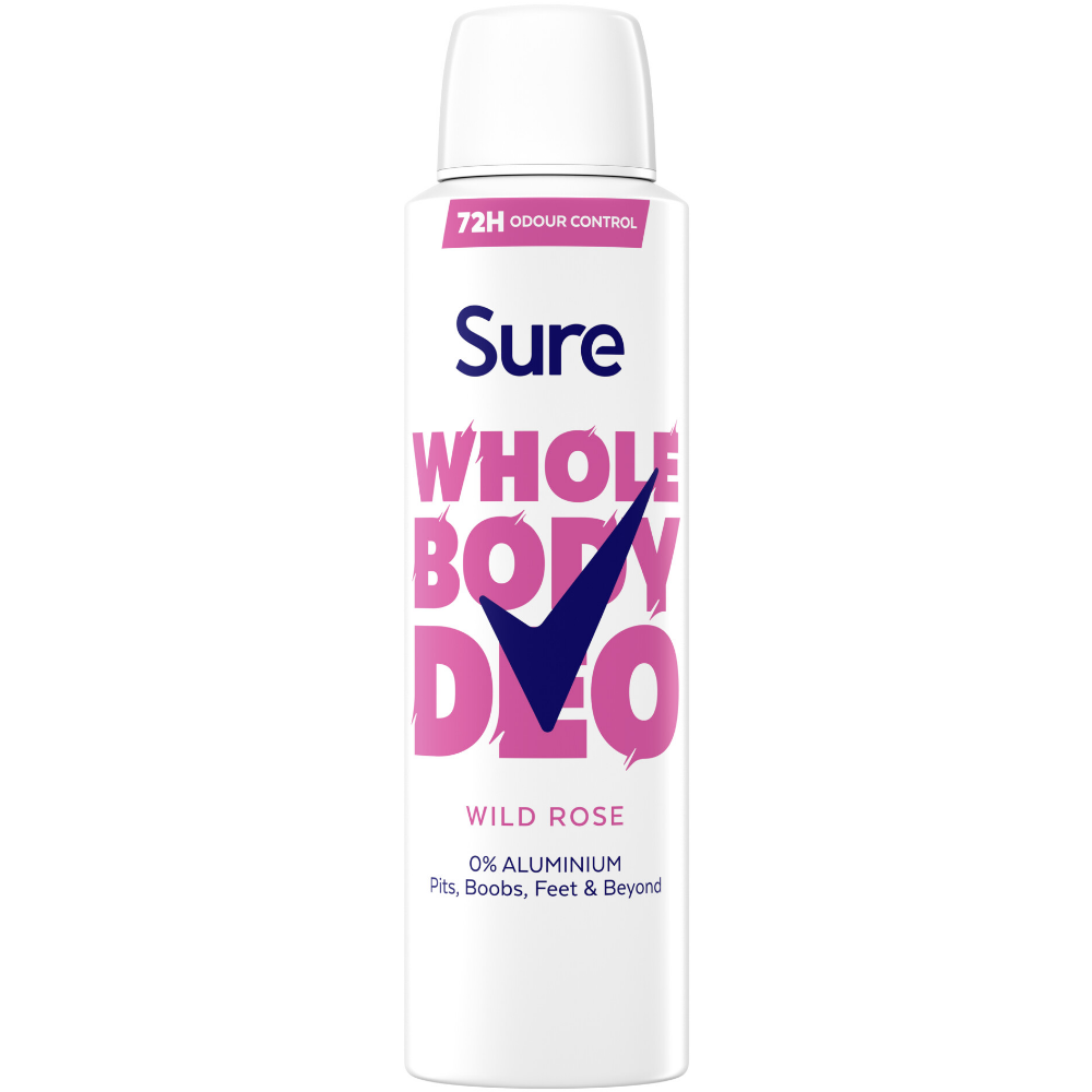 Sure Whole Body Deo 72h Wild Rose Deodorant Body Spray 150ml – Justmylook