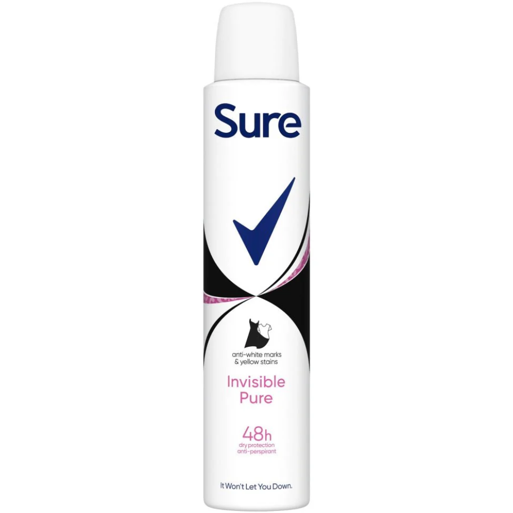Sure Essential Protection 48h Invisible Pure Anti-Perspirant Deodorant ...