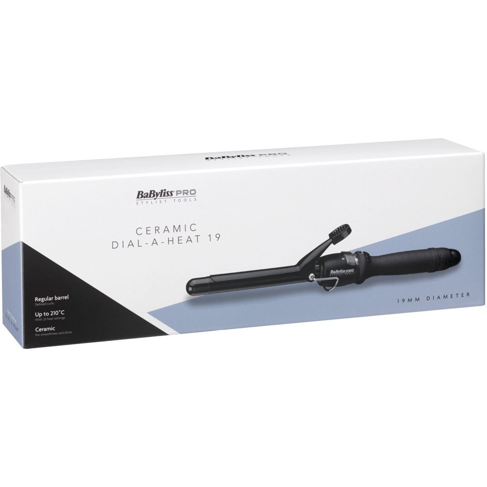 Babyliss Pro Ceramic Dial A Heat Curling Tong 19mm Black – Justmylook