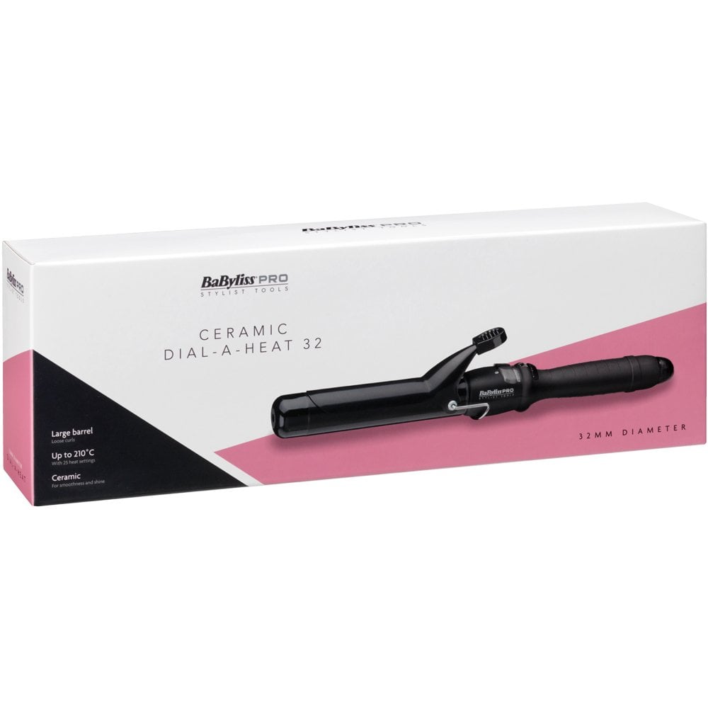 Babyliss Pro Ceramic Dial A Heat Curling Tong 32mm Black – Justmylook