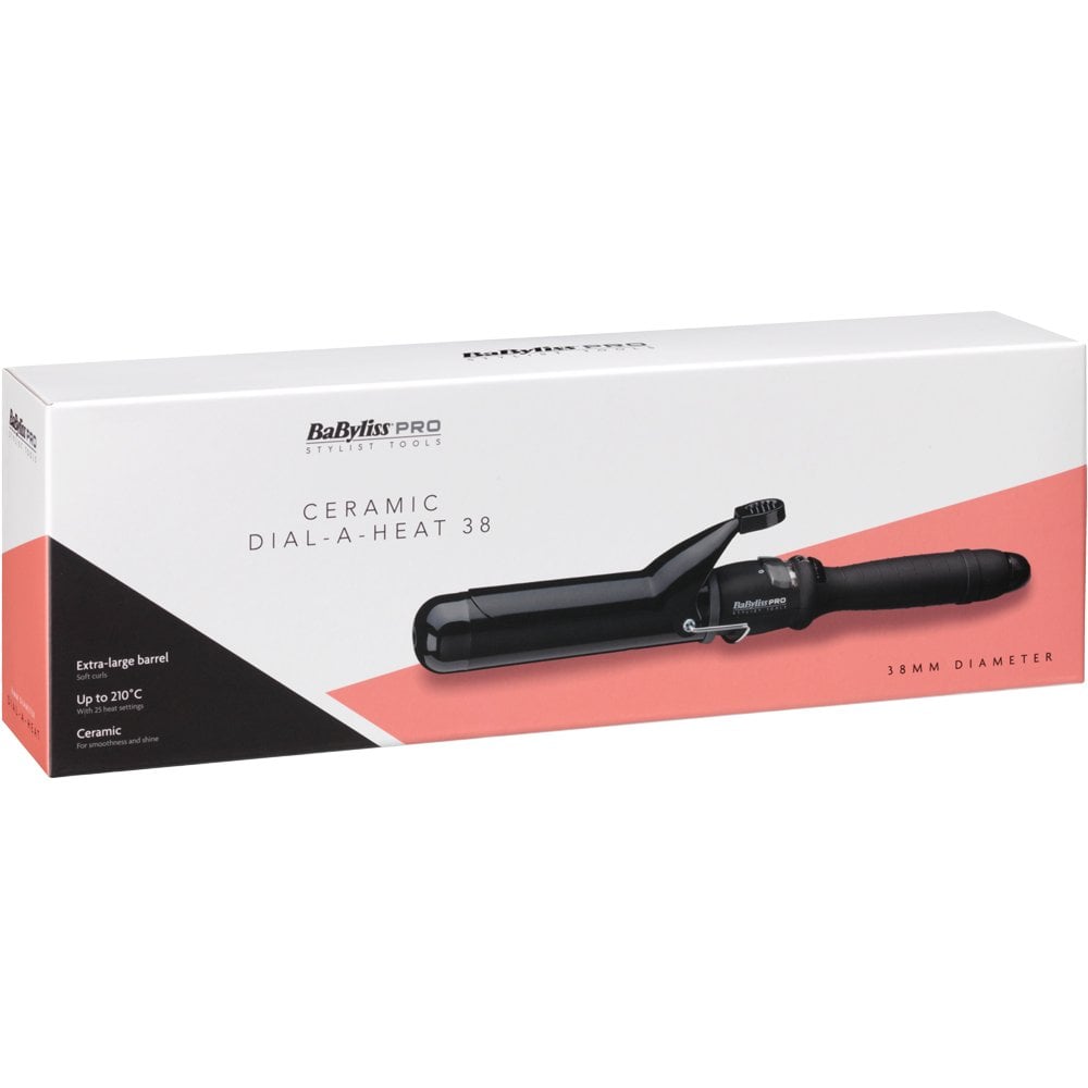 Babyliss Pro Ceramic Dial A Heat Curling Tong 38mm Black – Justmylook