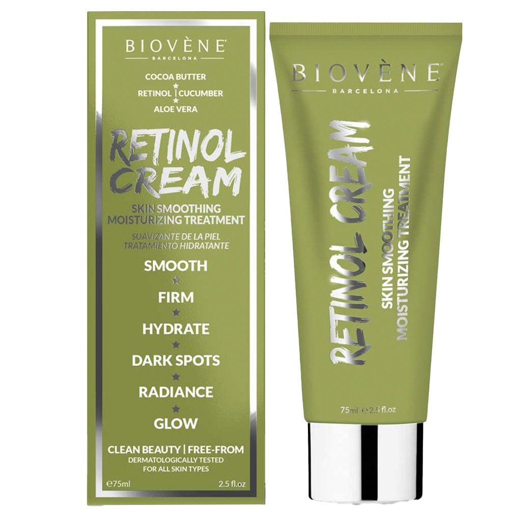 Biovene Retinol Cream Skin Smoothing Moisturising Treatment 75ml ...
